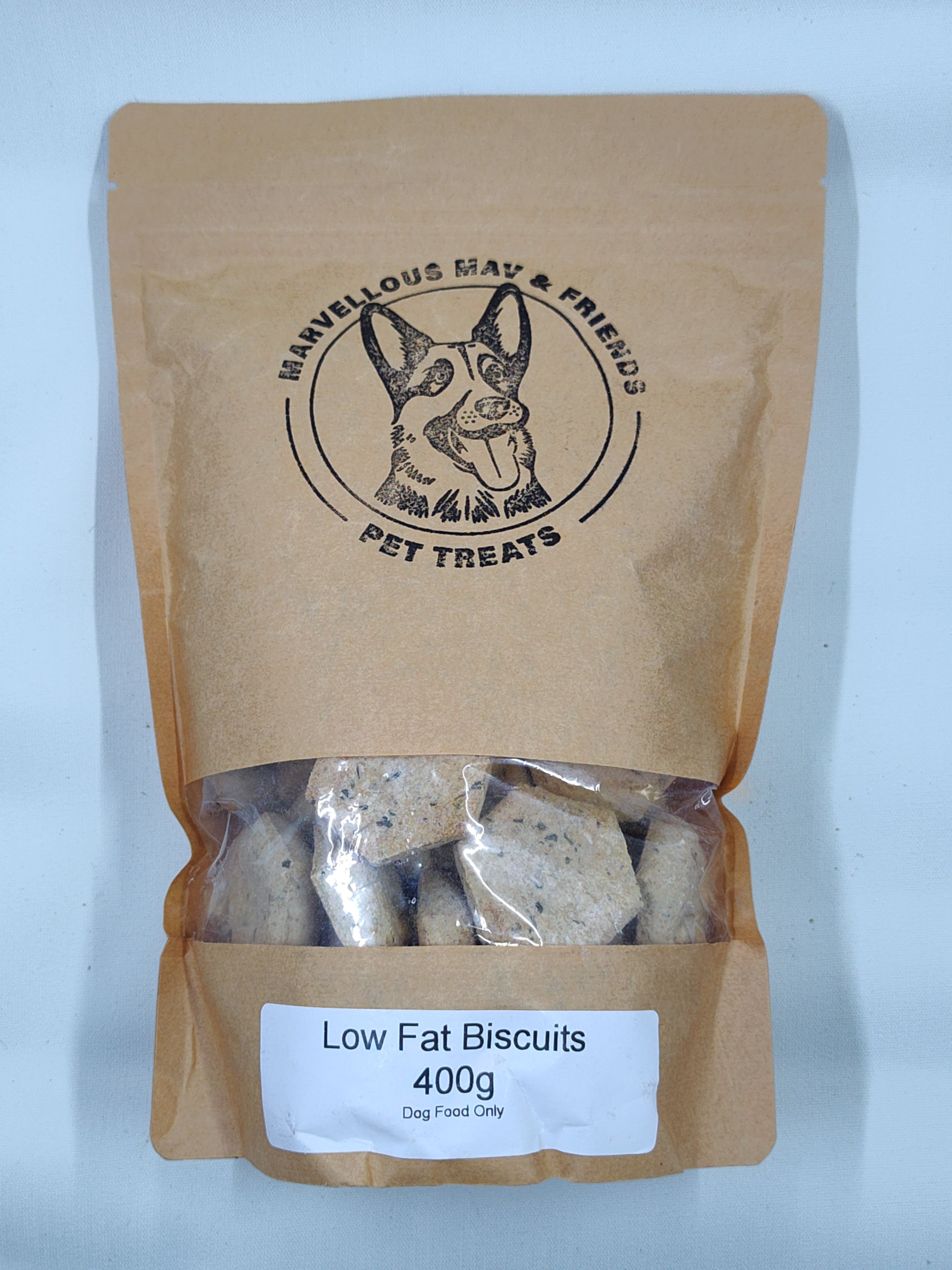 Low Fat Biscuits – Marvellous Mav & Friends Pet Treats